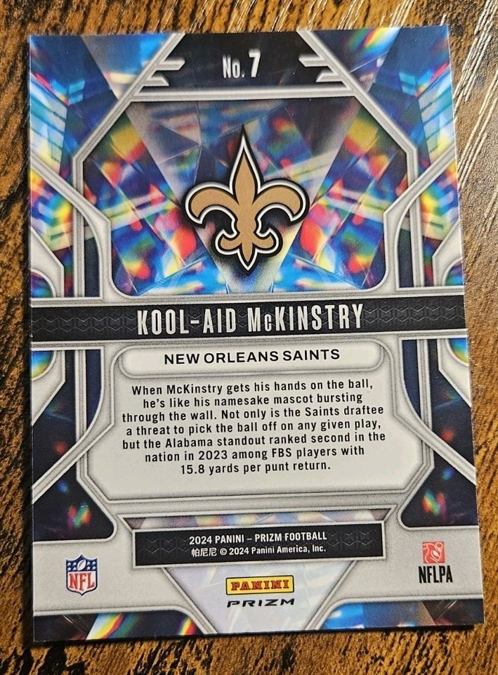 2024 Prizm Kool-Aid McKinstry Prizmatic RC #7 Saints | eBay