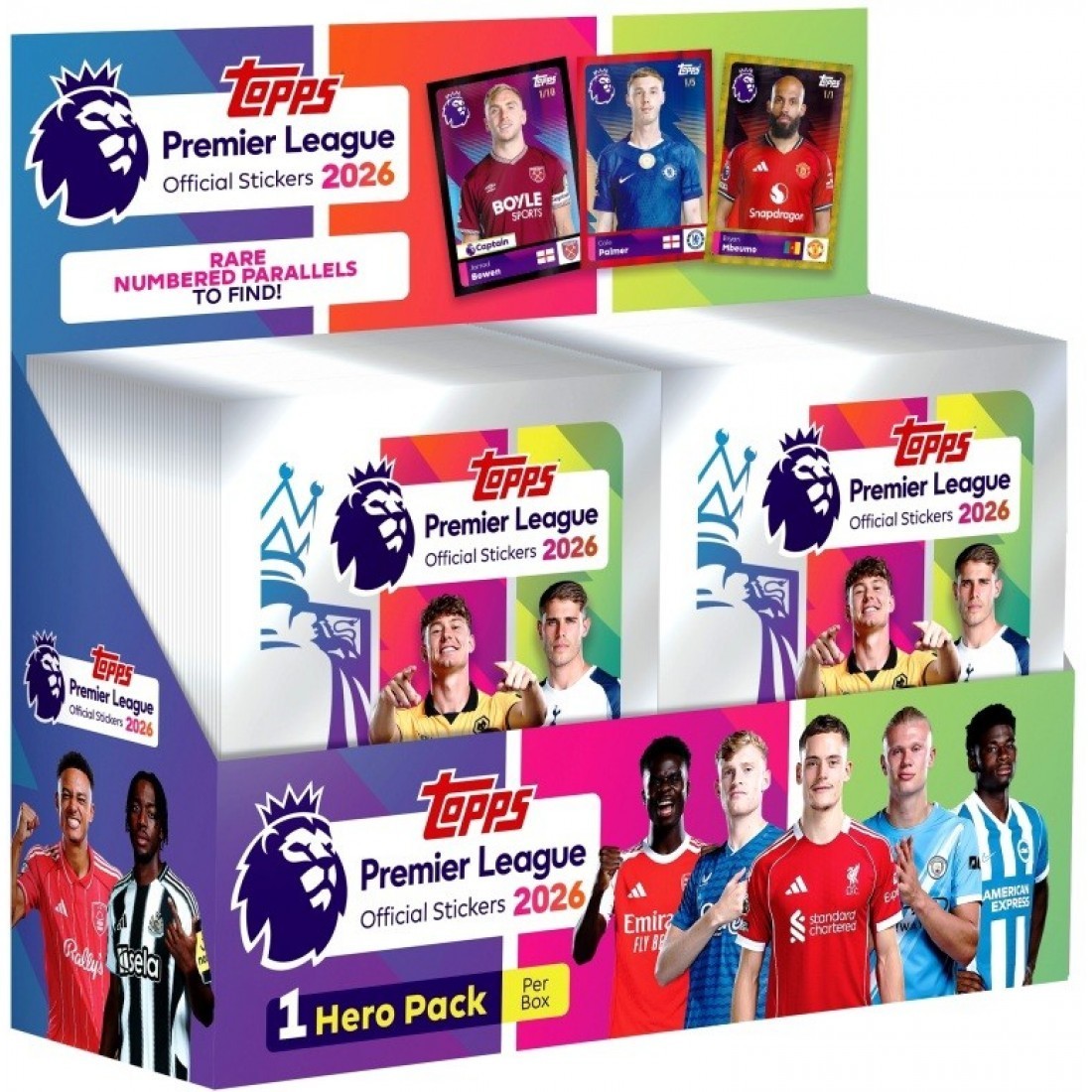 Topps Premier League 2026 Official football stickers 1 pack. Cheapest ...
