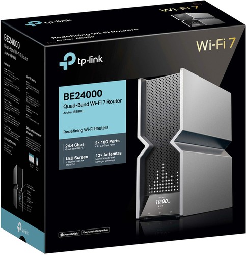 TP-Link Archer BE900 Quad-Band BE24000 Wi-Fi 7 Router - Black for sale ...