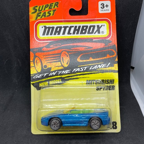 Matchbox SuperFast # 28 of 75 Blue MITSUBISHI SPYDER Convertible ...