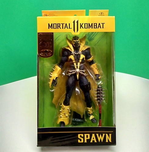 McFarlane Toys Mortal Kombat 11 Spawn Gold Label 7" Figure (DAMAGE ...