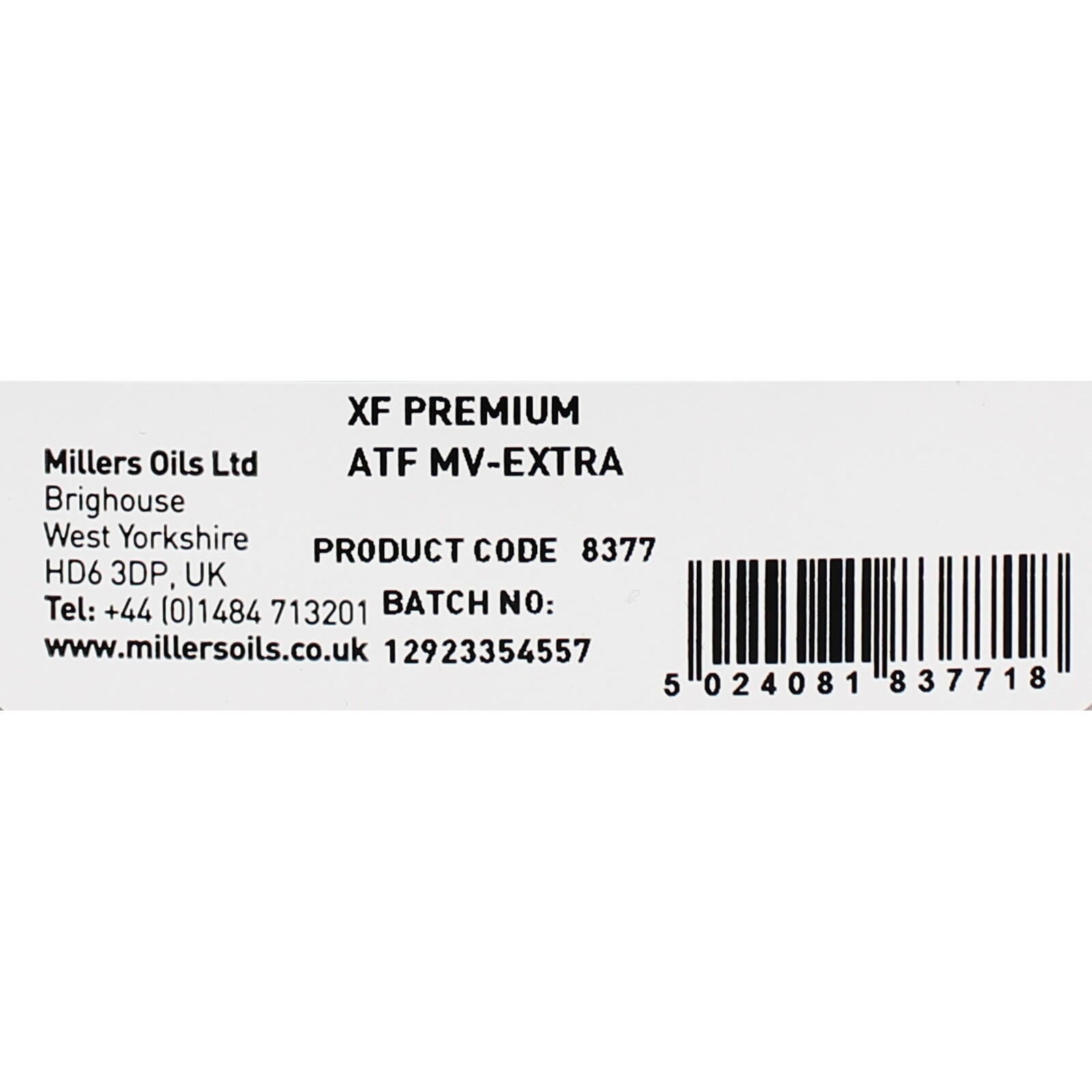 Millers Oils XF Premium ATF MV-EXTRA Automatic Transmission Fluid - 1 ...