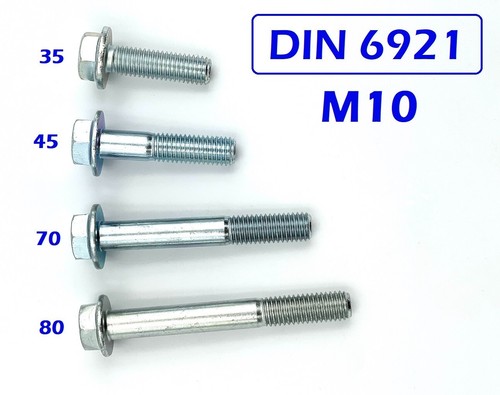 10 Stück Schraube mit Bund M10x80 8.8 galvanisch verzinkt | eBay.de