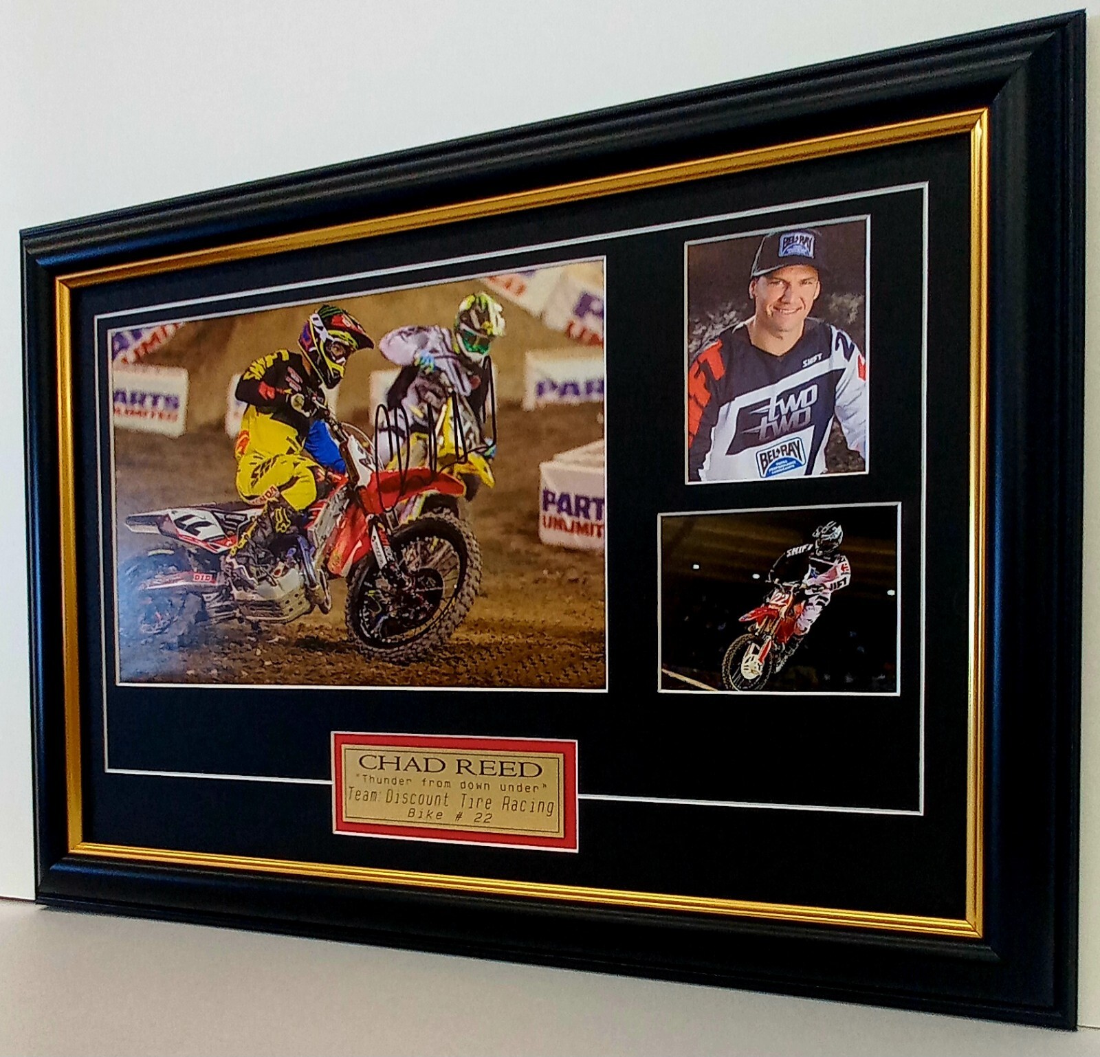 CHAD REED # 22 SIGNED FRAMED ROCKSTAR MAKITA SUZUKI FACTORY TEAM 22 ...