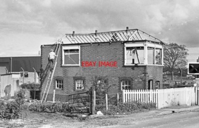 PHOTO THATCHAM SIGNAL BOX SIGNAL BOX DURING DEMOLITION MARCH 78 | eBay UK