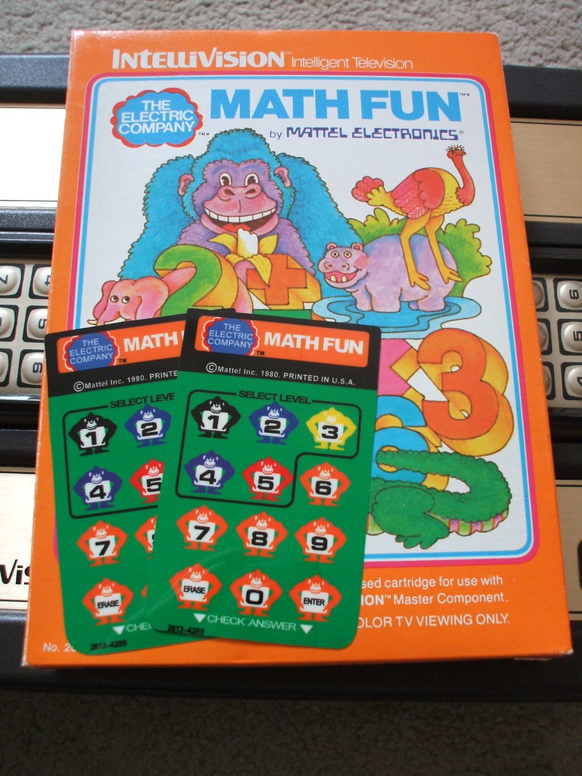NEW MATH FUN OVERLAYS INTELLIVISION GAME FLASHBACK MATHS | eBay