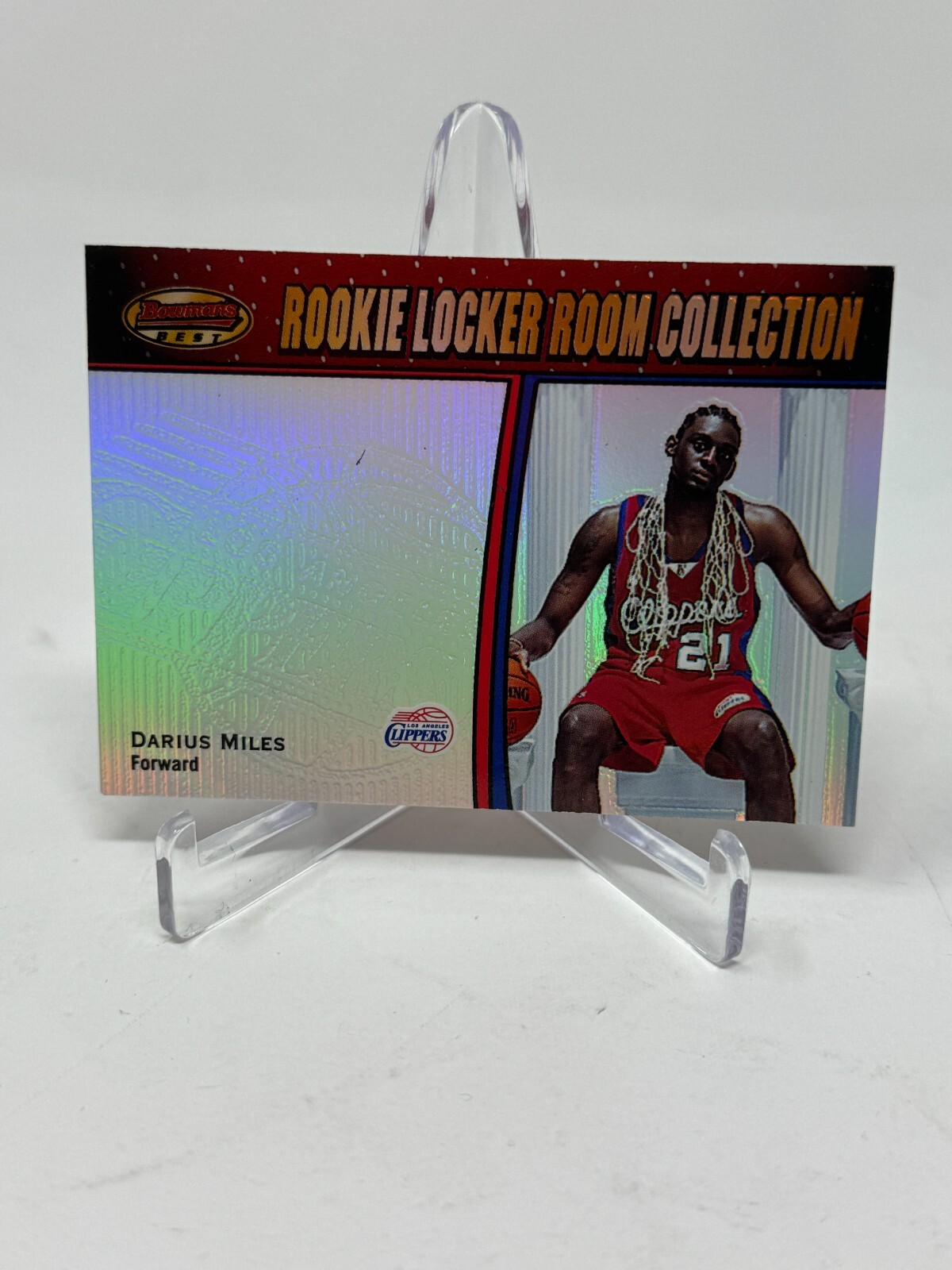 202000-01 Bowmans Best Darius Miles Rookie Locker Room Collect Card # ...