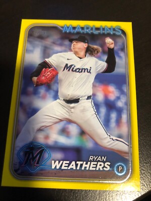2024 Topps Update Series - #US103 Ryan Weathers Yellow | eBay