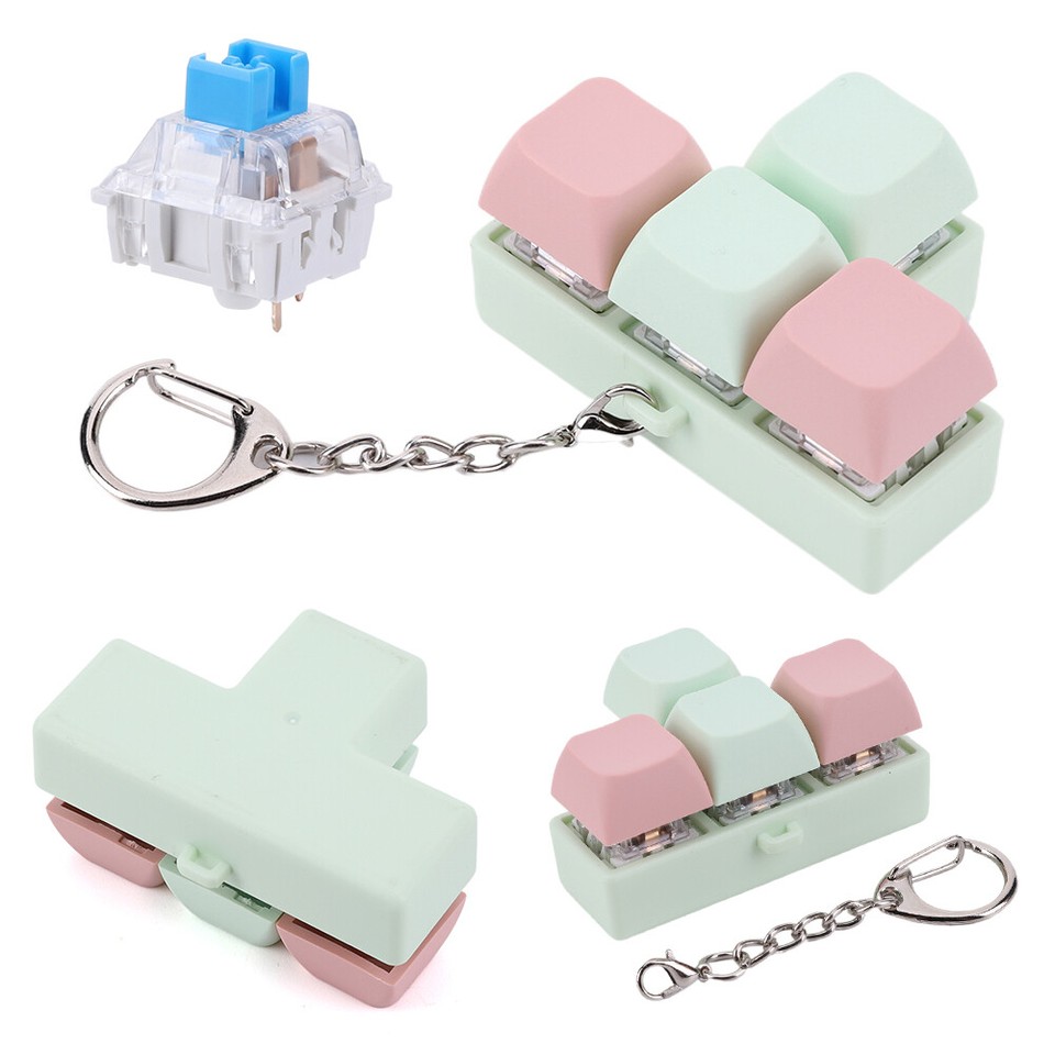 Keycaps Fidget Keyborad Button 4 Keys Finger Calming Keychain Stress ...