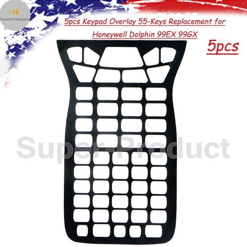5pcs Keypad Overlay 55-Keys Replacement for Honeywell Dolphin 99EX 99GX ...