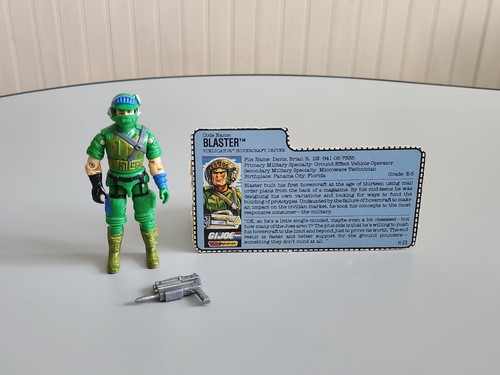 Vintage GI Joe Blaster Battleforce 2000 Complete with File Card Hasbro ...