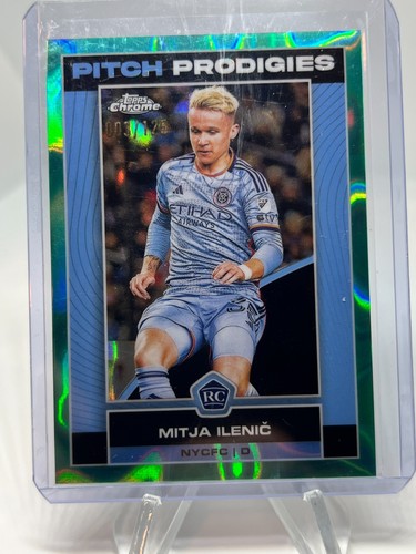 2023 Topps Chrome MLS - Pitch Prodigies Mitja Ilenic #90 Aqua Lava ...