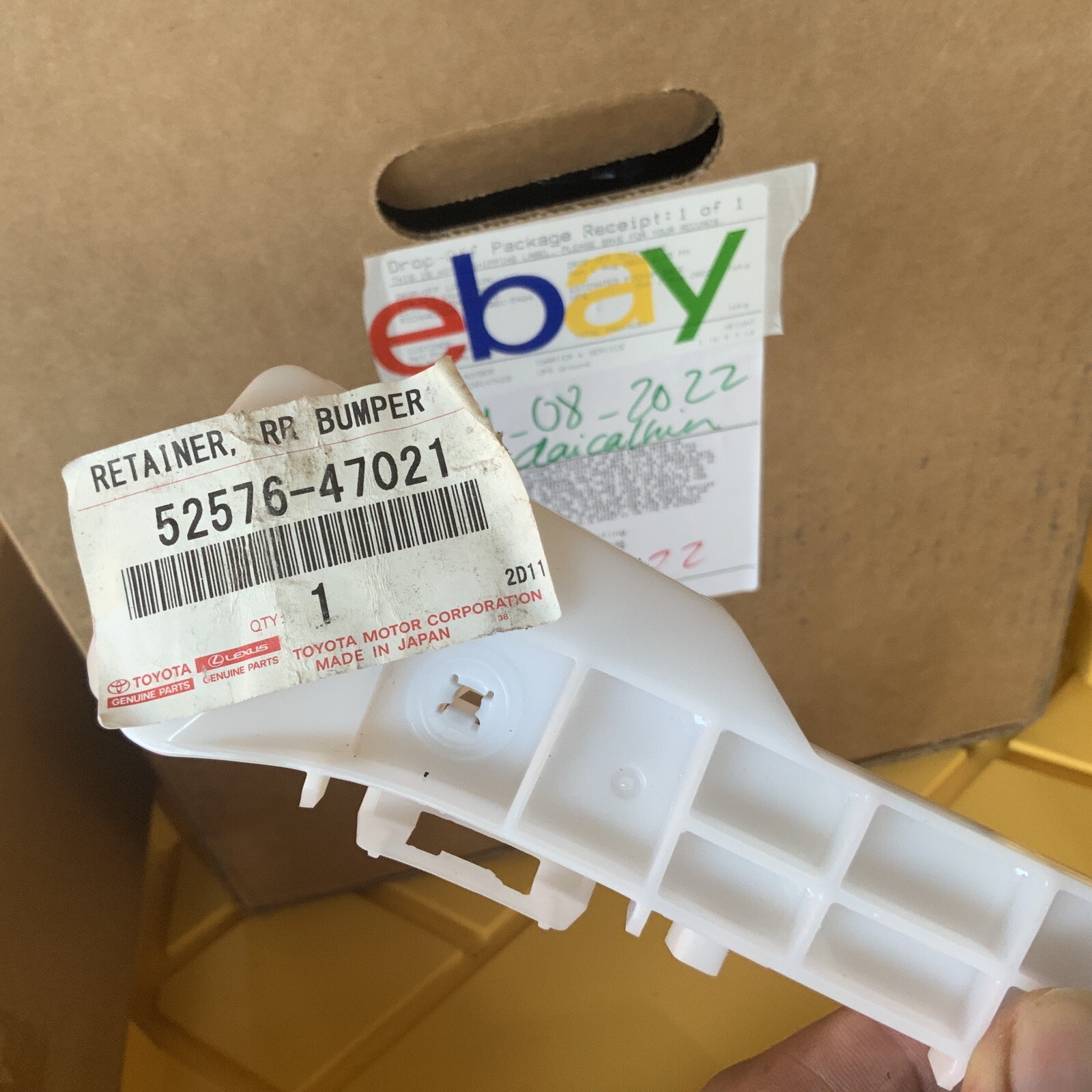 2010-2015 Toyota Prius Rear Left Side Bumper Retainer 52576-47021 LH ...