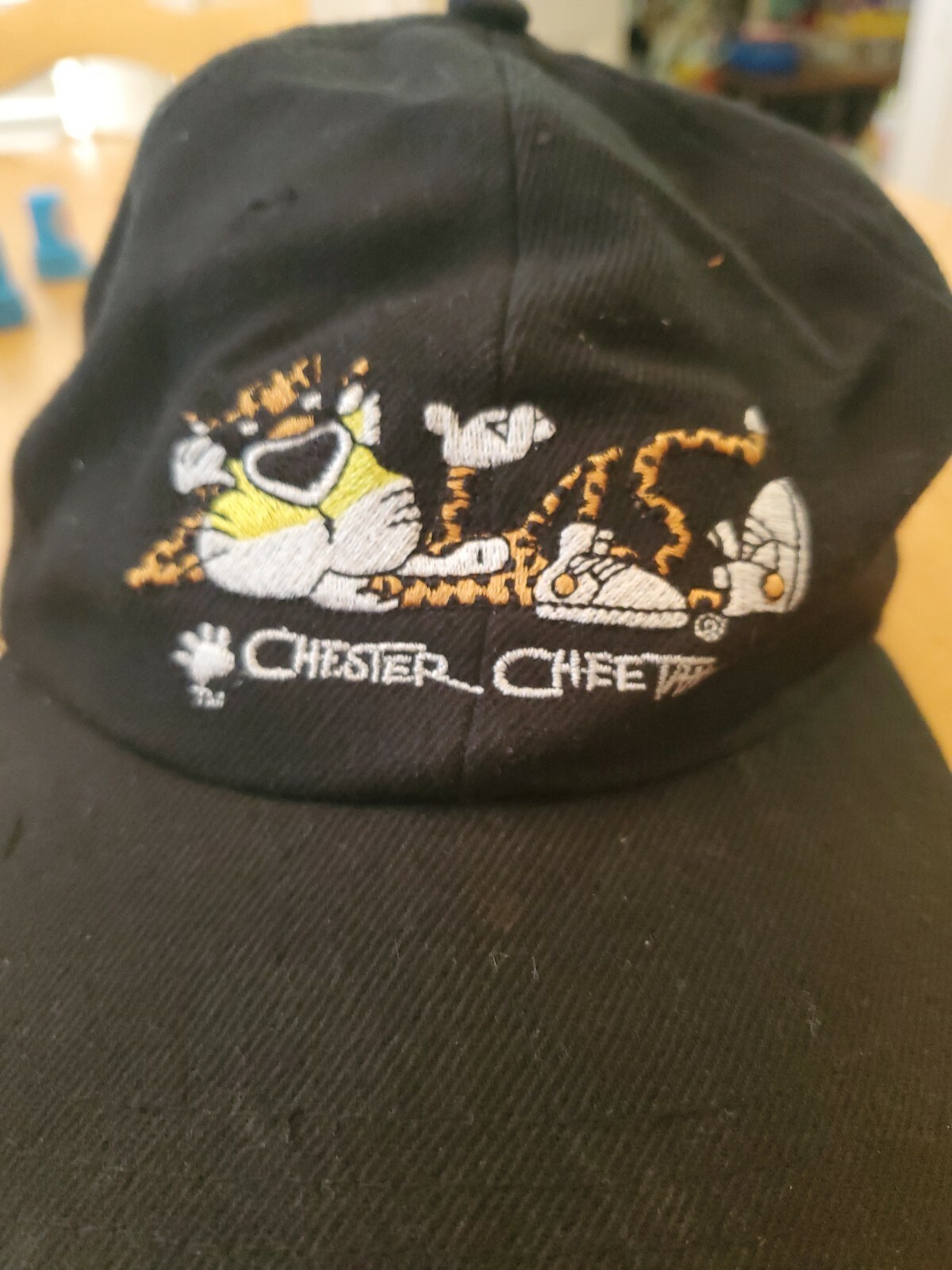 VINTAGE Cheetos Hat Cap Snap Back Black Chester Cheet… - Gem
