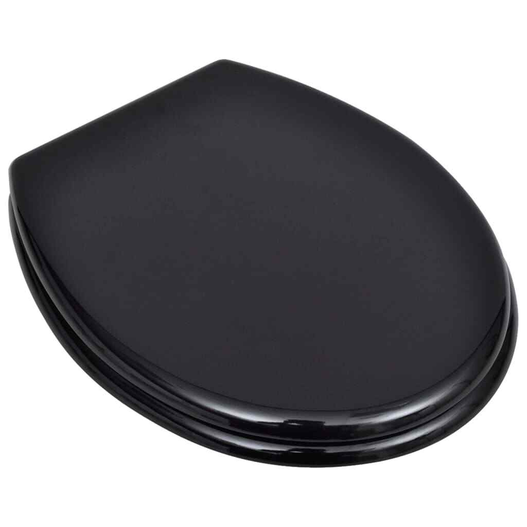 WC Toilet Seat MDF Lid Simple Design Black vidaXL | eBay Australia