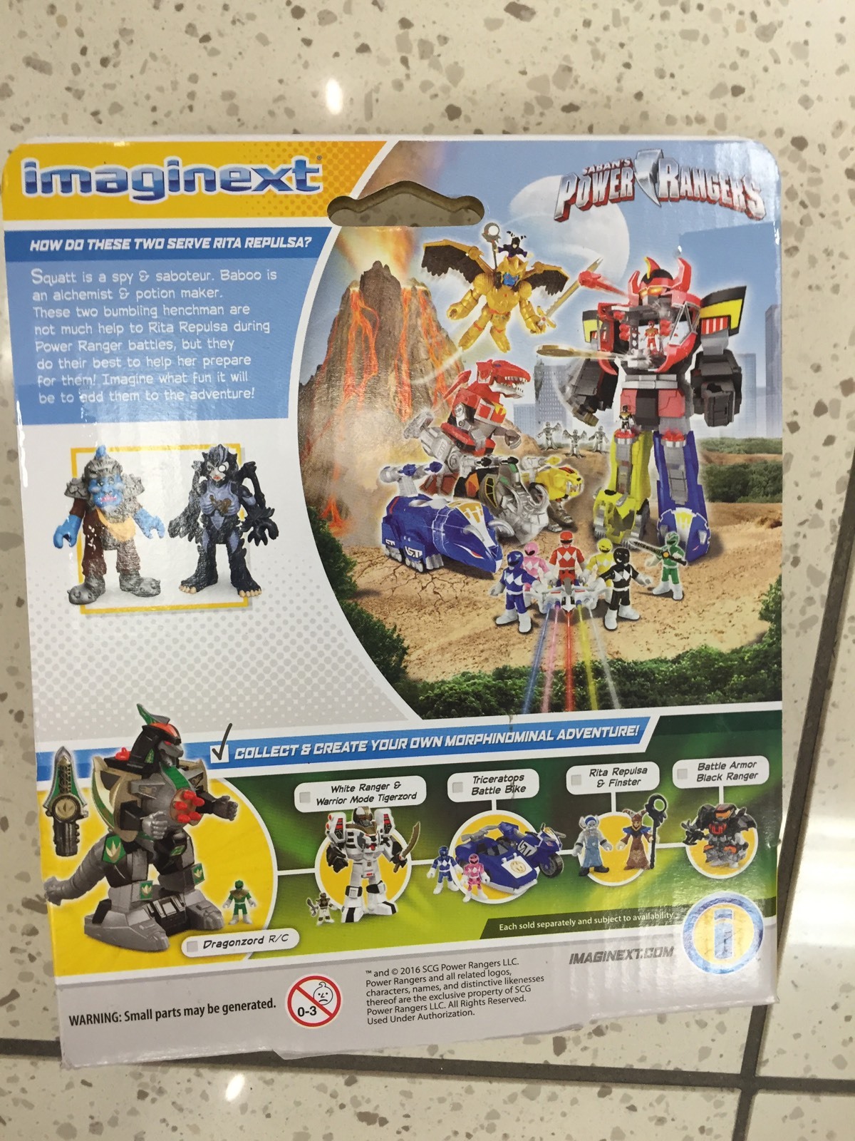 Fisher Price Imaginext Power Rangers Squatt and Baboo New Invasion ...