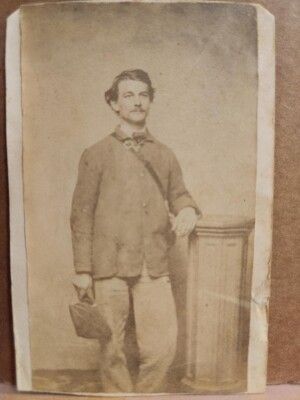 CDV of Civil War soldier Andy Howard in a sack coat taken in Washington ...