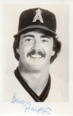 BRIAN HARPER CALIFORNIA ANGELS SIGNED 4X6 POSTCARD W/ COA | eBay