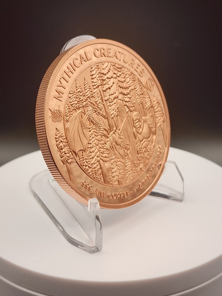5 Troy Ounces Fine Copper The Troll: Mythical Creatures Mintage 1,000 ...