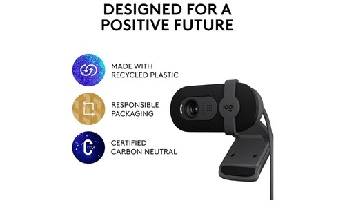 Logitech Brio 101 Full HD 1080P Webcam Made for Meetings and Works for ...
