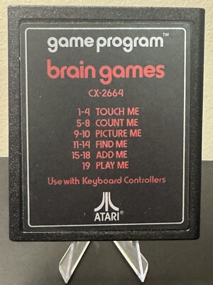 Brain Games Atari 2600 Text Lable Very Clean | eBay