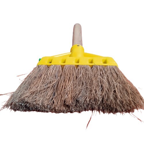 Coconut Husk Fiber Mini Broom Wooden Handle Cleaning Tools Sweeping ...