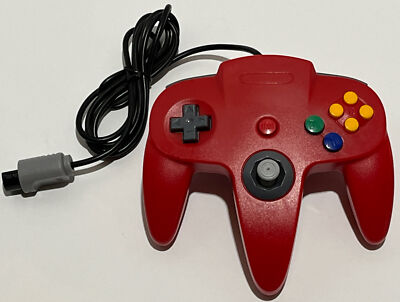 Official 3rd Party Controller For Nintendo 64 No branding Red Tight ...
