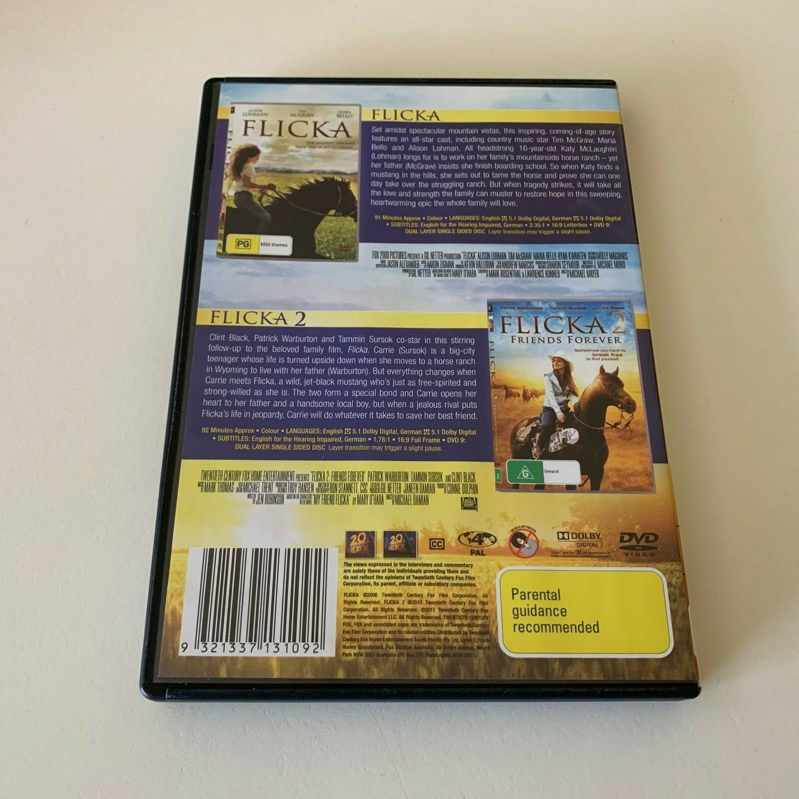 FLICKA 1 & 2 (2 MOVIE PACK) (DVD, PG) | eBay