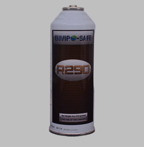 R290 Refrigerant, 12 Cans + Charging Gauge | Inverted Piercing, 8oz ...