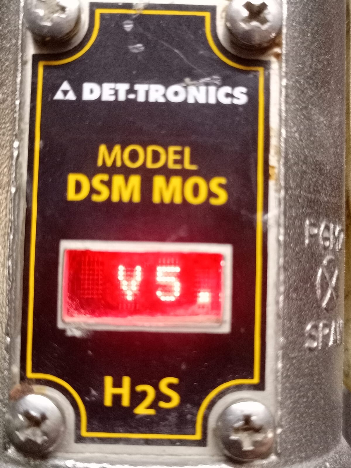 DET-TRONICS DSM MOS H2S DETECTOR - FOR PARTS | eBay