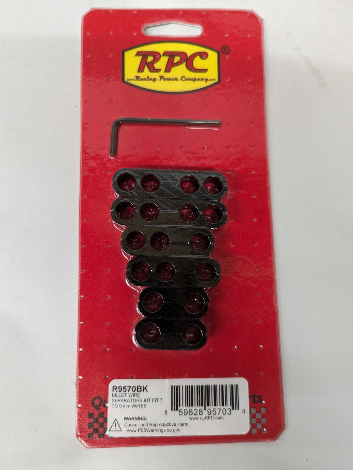 Racing Power Company R9570BK Billet Wire Separators Race Style Black | eBay