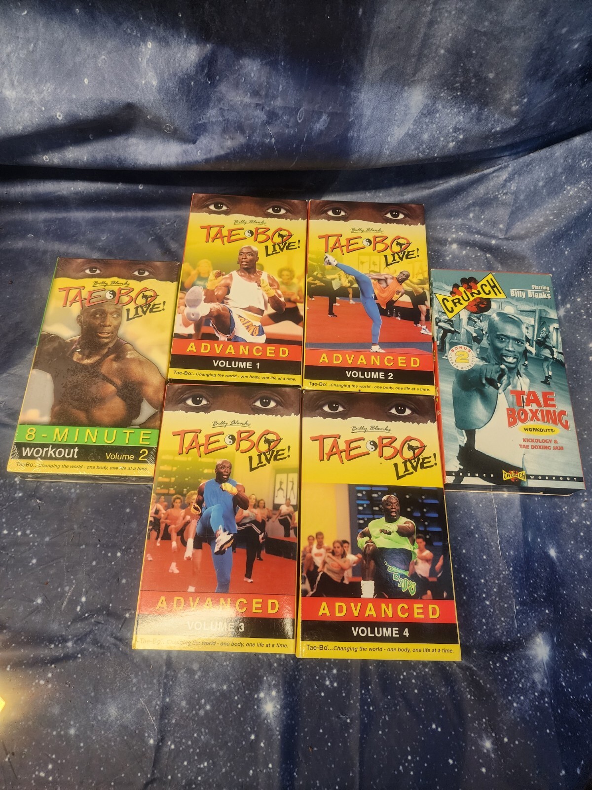 Billy Blanks TAE BO Workout Exercise Lot Set of ( 6 ) VHS Tapes | eBay