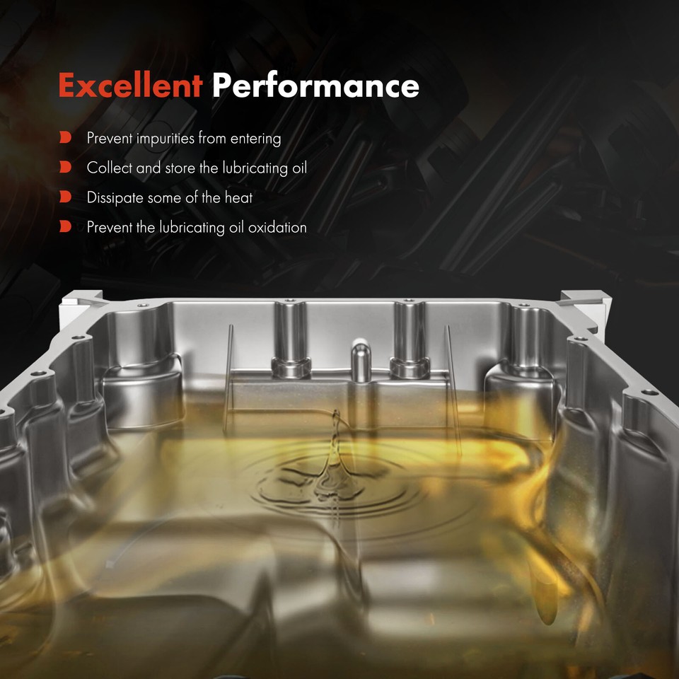 New Finned Aluminum Black Transmission Oil Pan for GM TH400 2-3/8 Inch ...