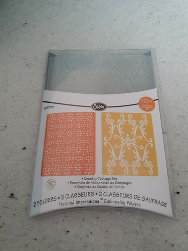 Sizzix Textured Impressions Embossing Folders - Country Cottage Set ...