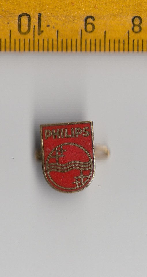 Vintage PHILIPS RADIO TELEVISION LOGO stick pin badge brooch 1960s ...