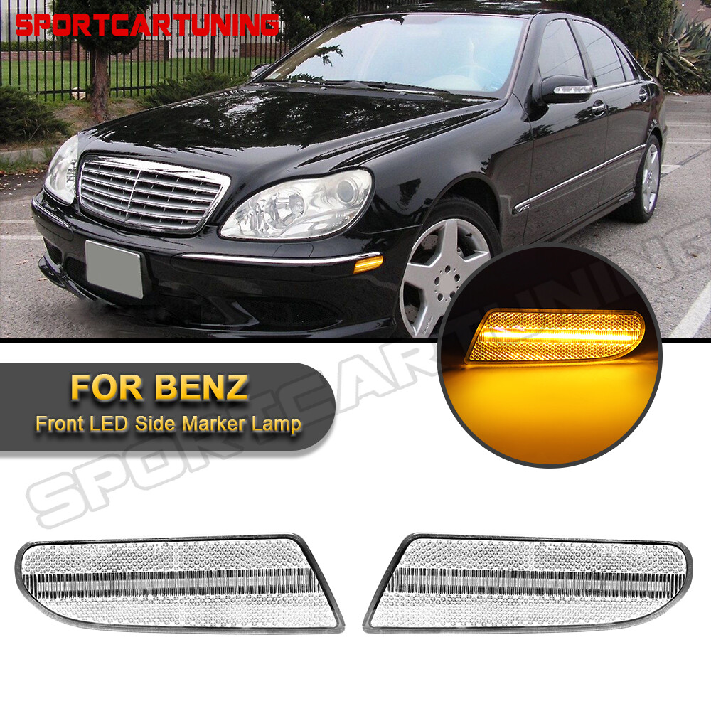 Full LED Side Marker Lights For 00-06 Mercedes Benz W220 S-Class S500 ...