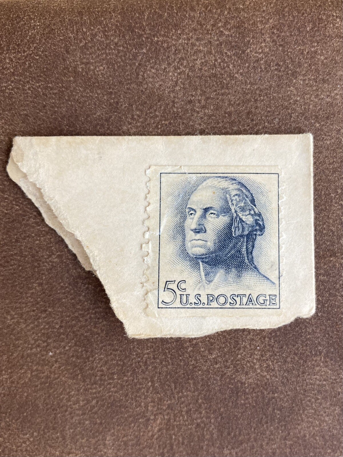 1962 George Washington 5 Cent US Stamp United States Postage Blue (Rare ...