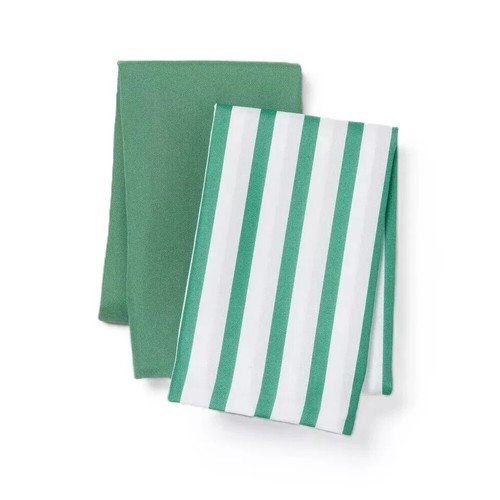 Room Essentials Solid & Striped Green Print S/K 2 Body Pillow Cover Set 20 x 50 | eBay