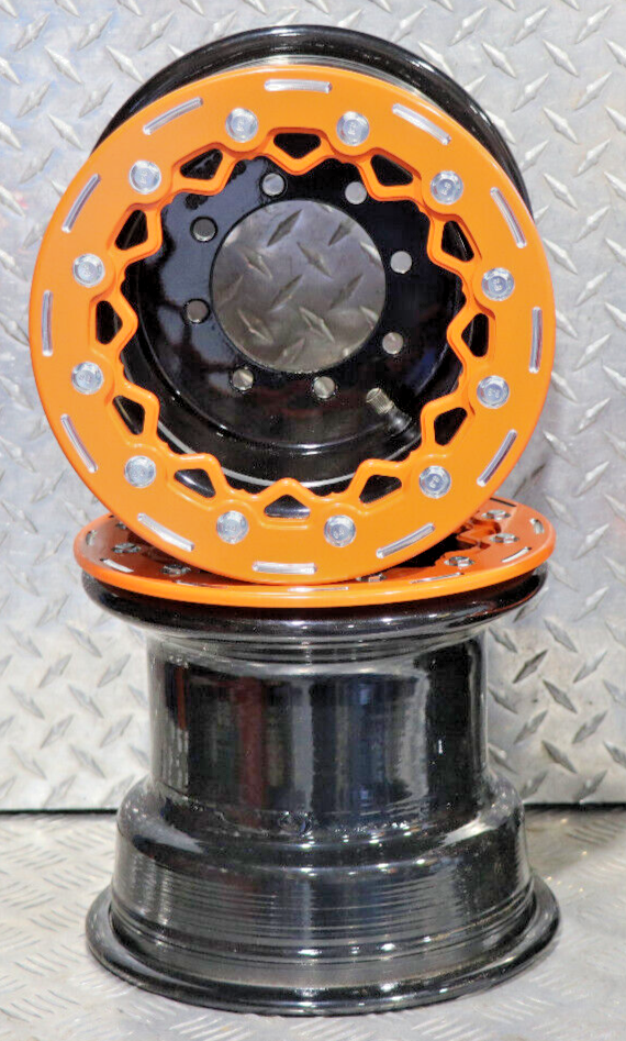 HONDA YAMAHA BANSHEE RAPTOR YFZ TRX BEADLOCKS ATV FRONT REAR BLACK ...