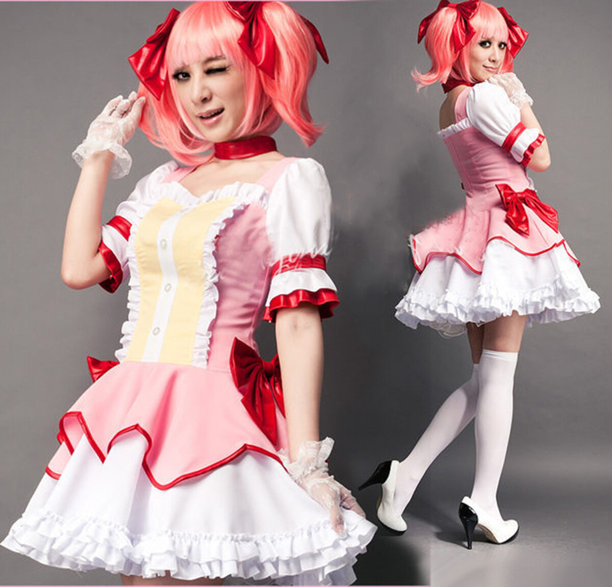 Madoka Kaname Cosplay Anime New Hot Puella Magi Madoka Magica Madoka