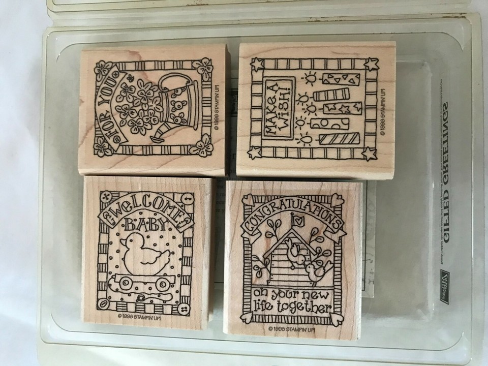 Stampin Up Wood Stamps Sets $8 each - You Choose your Set | eBay