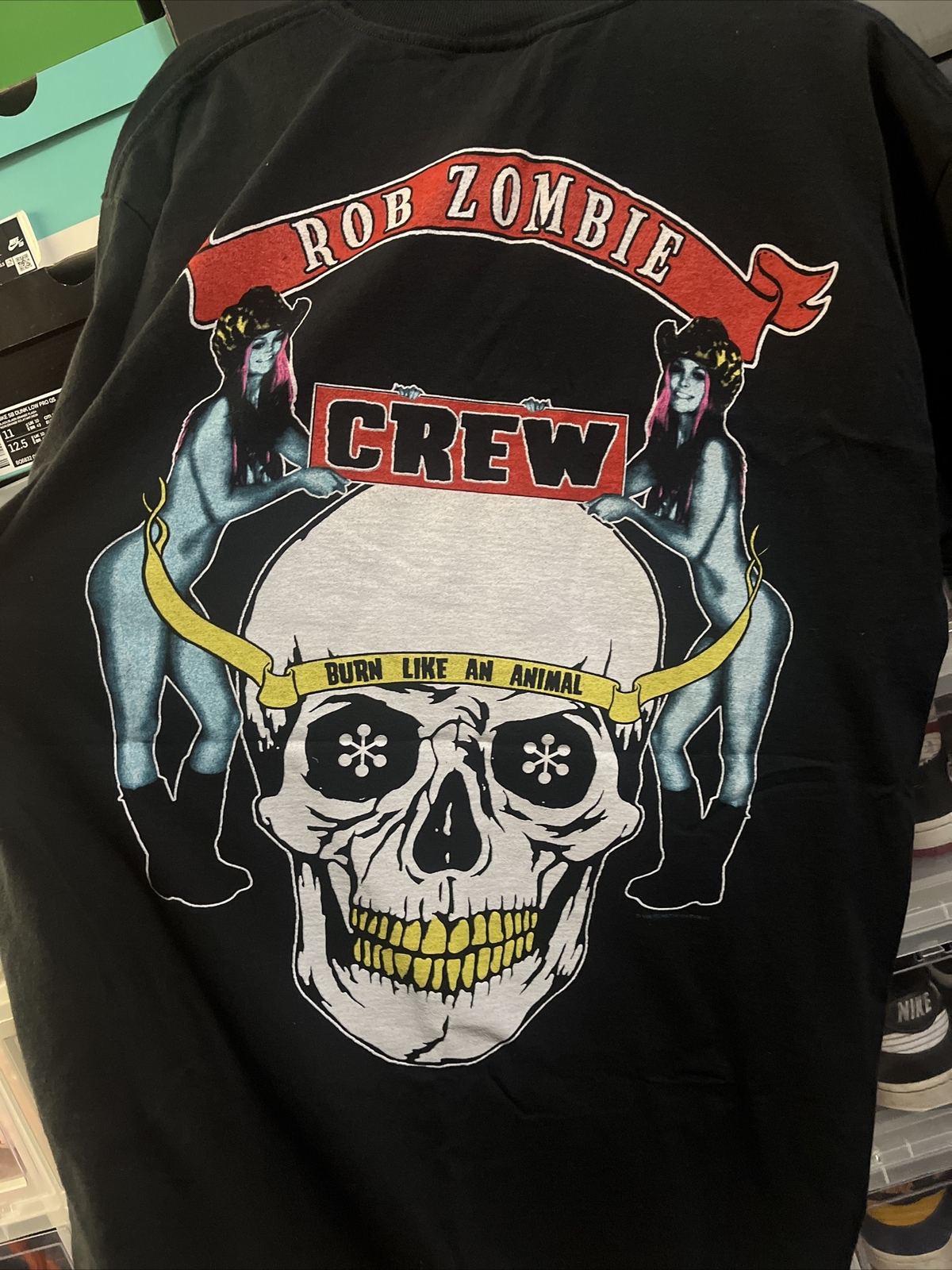 Vintage 1998 Rob Zombie Dragula Horror Crew T-Shirt W… - Gem