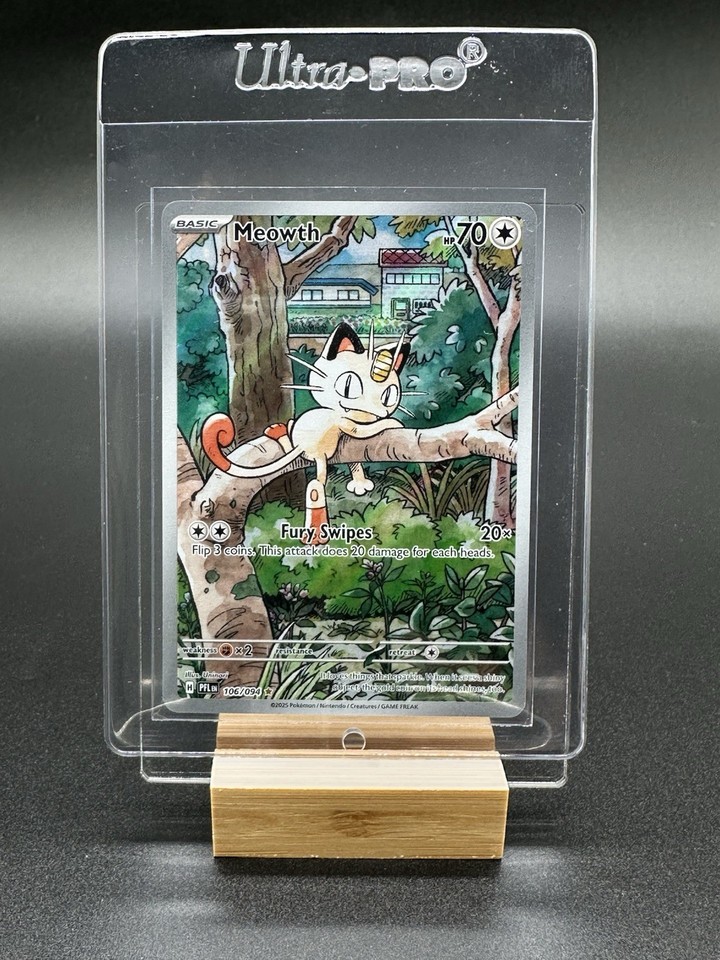 MEOWTH 106/094 - FULL ART RARE - MEGA EVOLUTIONS - PHANTASMAL FLAMES ...