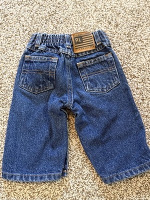 Vintage Polo Ralph Lauren Jeans Toddler 3-6M Blue Snap Leg Denim ...