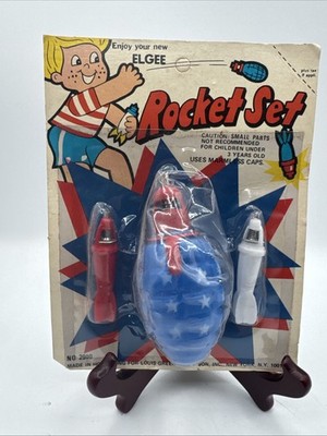 RARE Vintage RED WHITE BLUE Novelty TOY Cap Bomb Hand Grenade & 2 ...