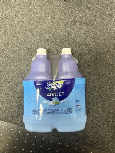Swiffer Wet Jet Mop Refill Solution 42.2oz 2 Pack Fresh Scent | eBay