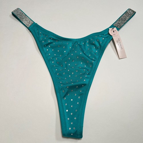 Victoria Secret Small S Thong String Bikini Bottom Shine Strap Capri ...