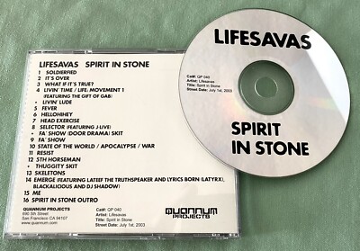 Lifesavas ** PROMO CD ** Spirit in Stone | eBay