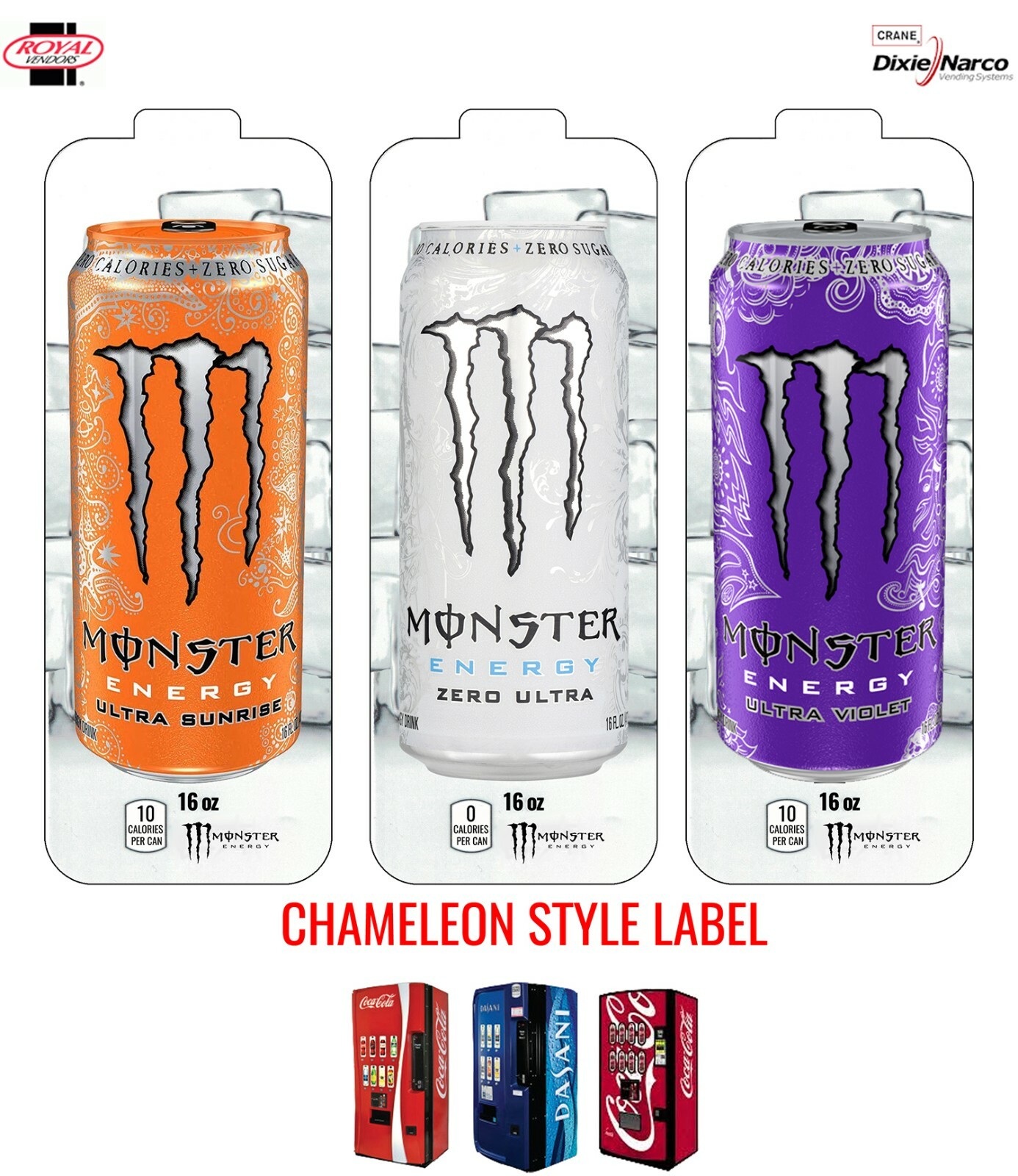 Royal Vendors Chameleon CUSTOM Vend Label (Flavor Strip) - Monster ...