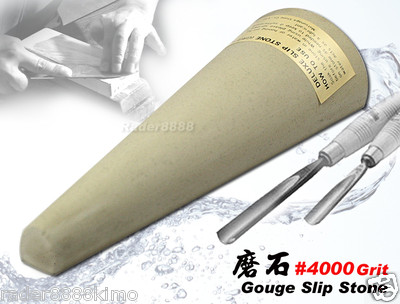 Cone Gouge Slip Stone 4000 Grit Osaka Japanese Sharpening For Gouge ...